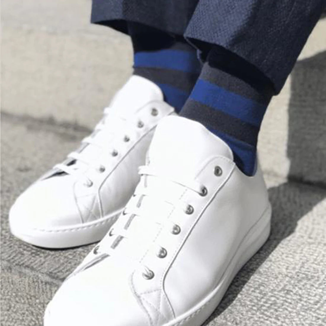 Charcoal Striped Bamboo Socks – Chukka Belts